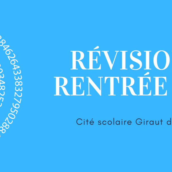 Révisions en mathématiques pour la rentrée 2024 ! - Cité Scolaire ...